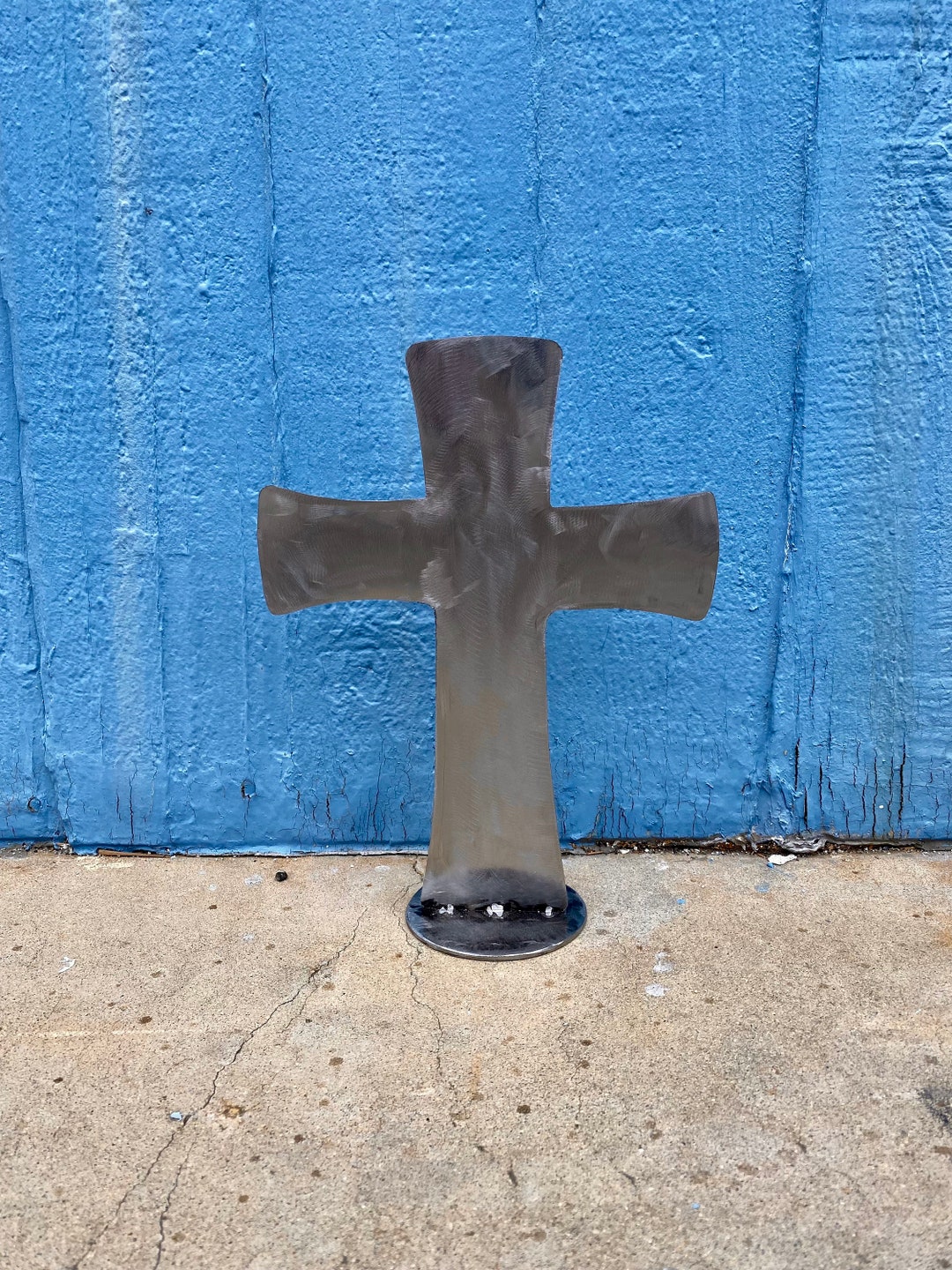 Raw Steel Cross Sculpture,hand Made,metal Cross,cross Art,cross ...