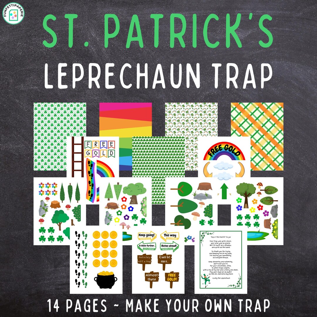 Leprechaun Trap Printable Kit | St Patrick's Day Activity | Letter From ...