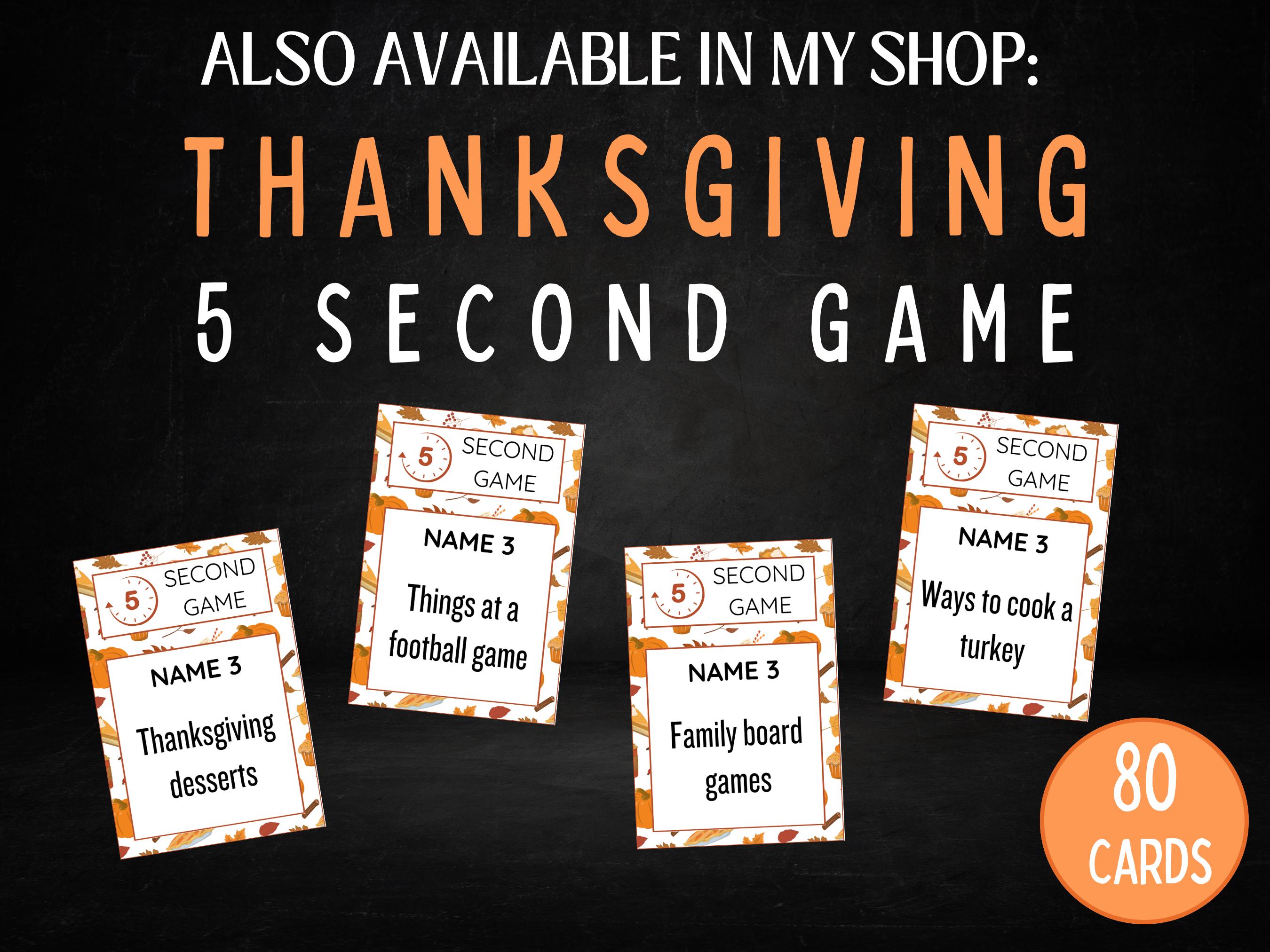 Thanksgiving Would You Rather: Printable Party Game for Kids and Adults ...