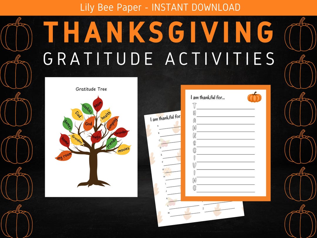 Thanksgiving Gratitude Tree Thankful Worksheet Thanksgiving Gratitude ...