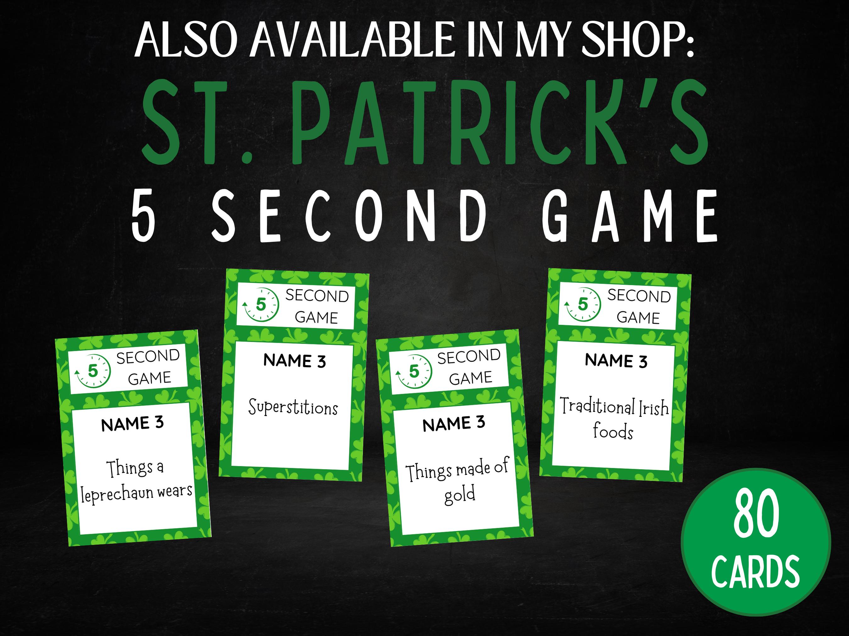 Who is Most Like a Leprechaun: Printable St Patricks Day Game (PDF ...