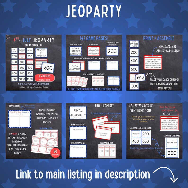 4th of July Party Game Bundle - Patriotic Games for Family Fun & Group ...