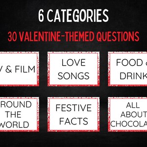 Valentine's Day Jeoparty Game, Printable Valentine Party Game for Teens ...