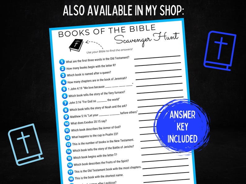 Bible Forbidden Words: Printable Taboo Game for Kids and Adults (PDF ...