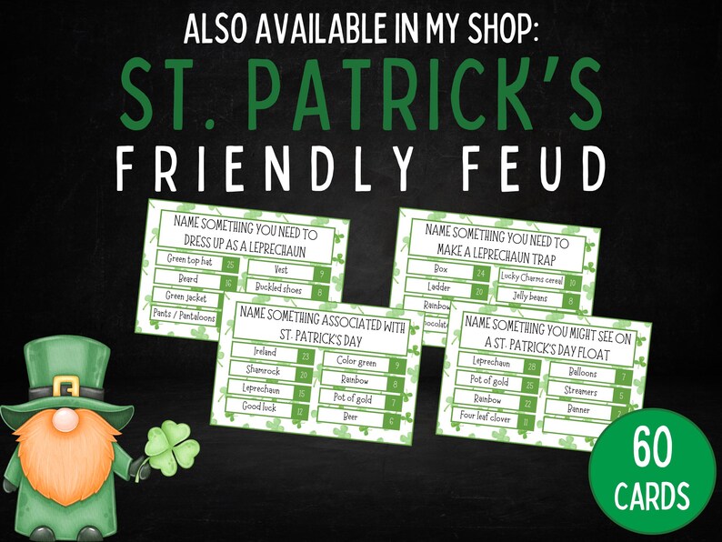 Who is Most Like a Leprechaun: Printable St Patricks Day Game (PDF ...