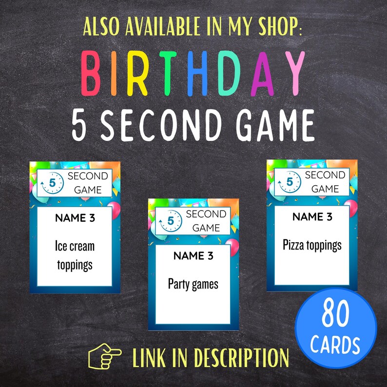 Birthday Left Right Game | Printable Pass the Prize | Birthday Party ...