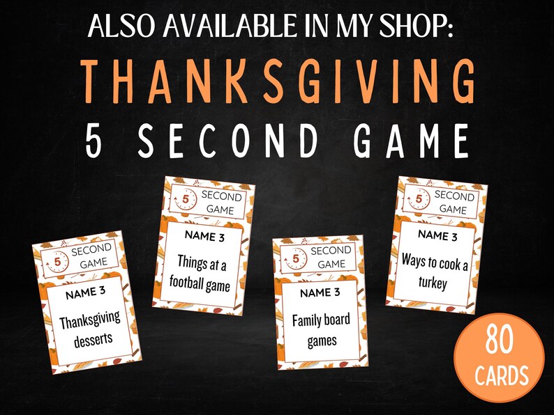 Thanksgiving Forbidden Words: Printable Taboo Game for Kids and Adults ...