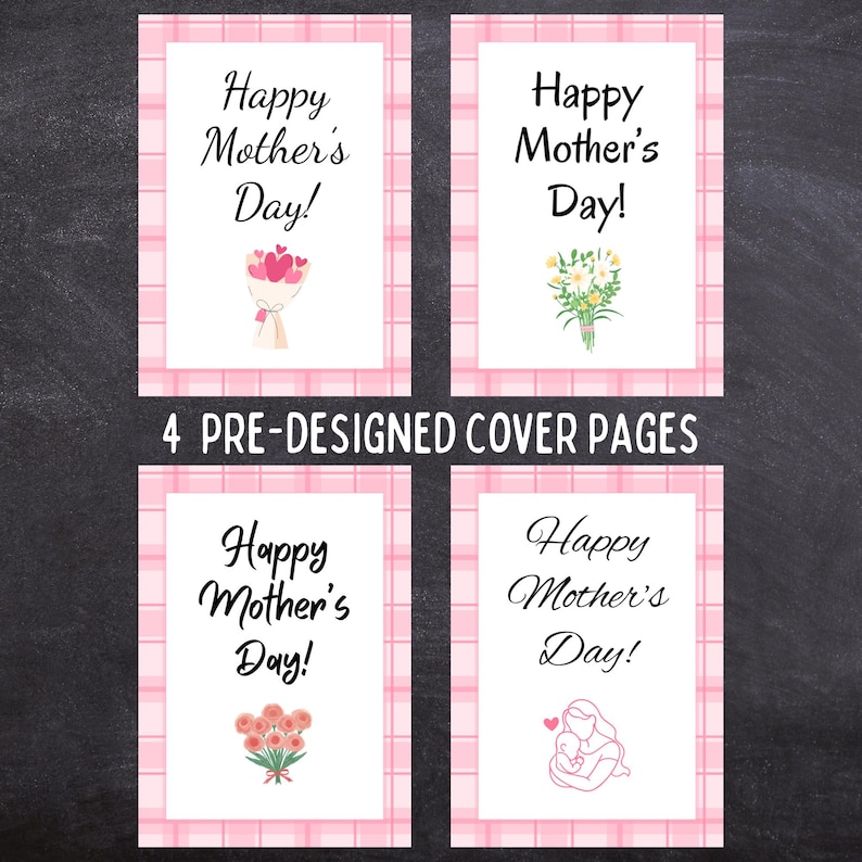 Mother’s Day Gift Card Book Printable - Easy Last-minute Gift for Mom ...
