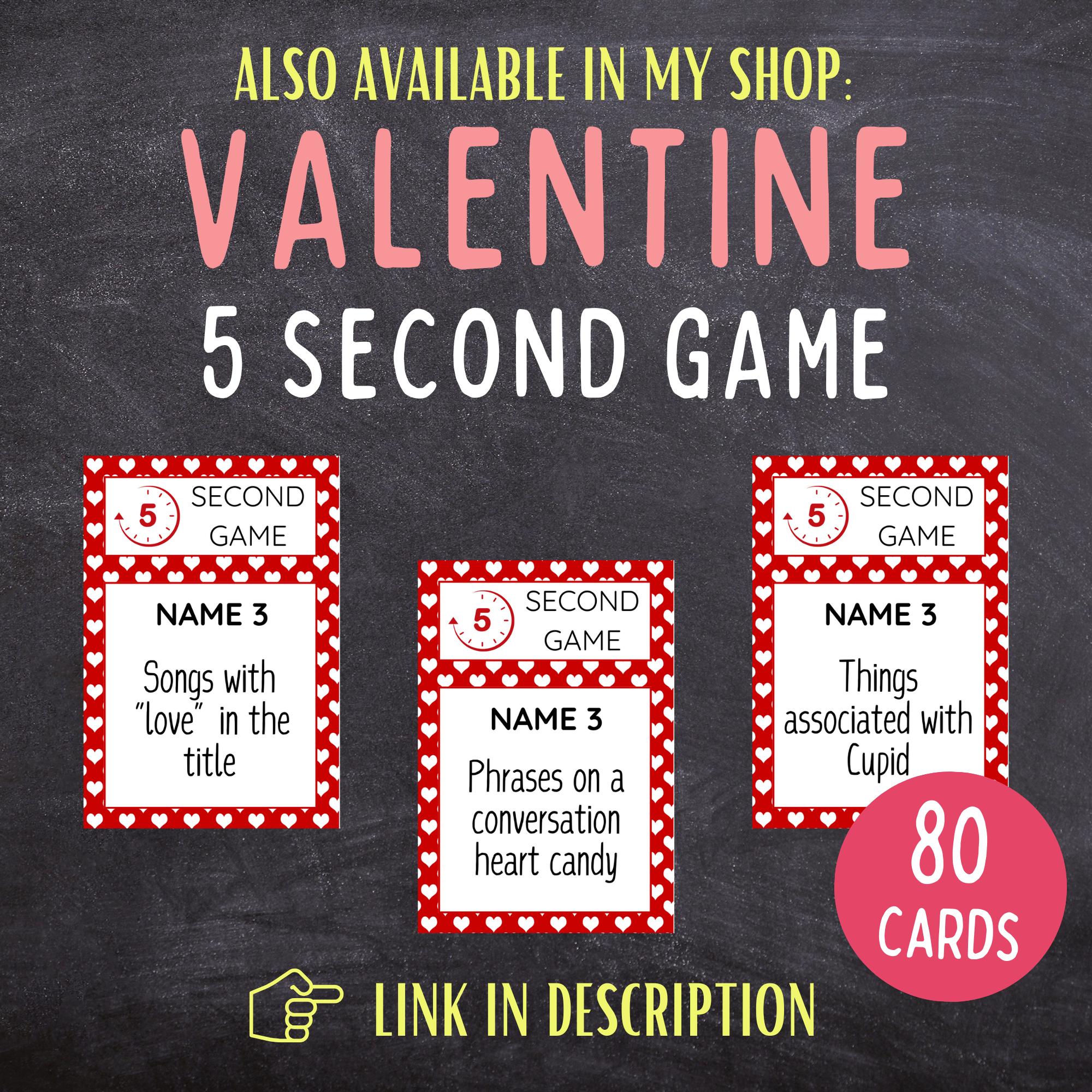 Valentine Song Lyrics Game Printable | Love Song Quiz | Valentine's Day ...