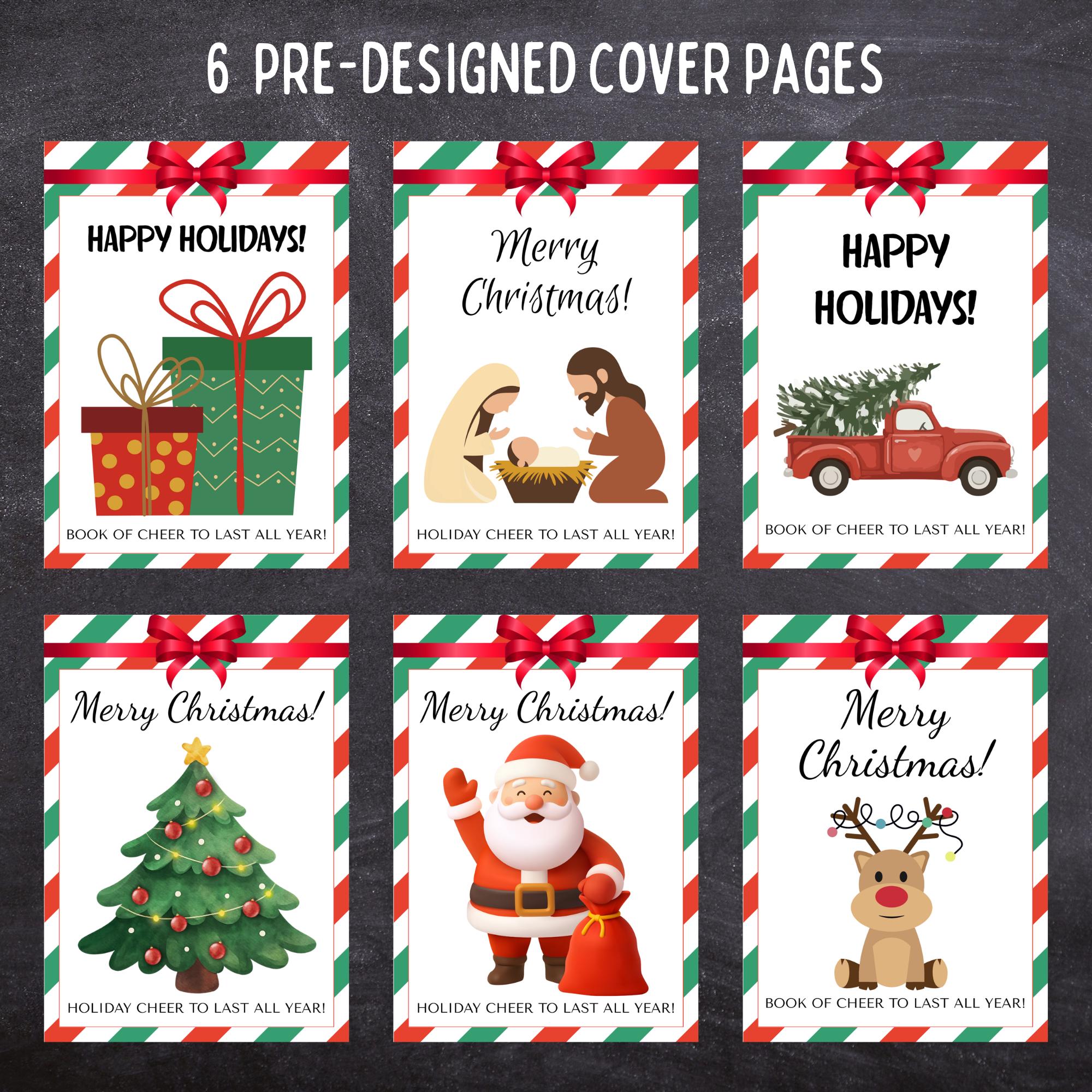 Christmas Gift Card Book Printable Bundle - Easy DIY Holiday Gift With ...