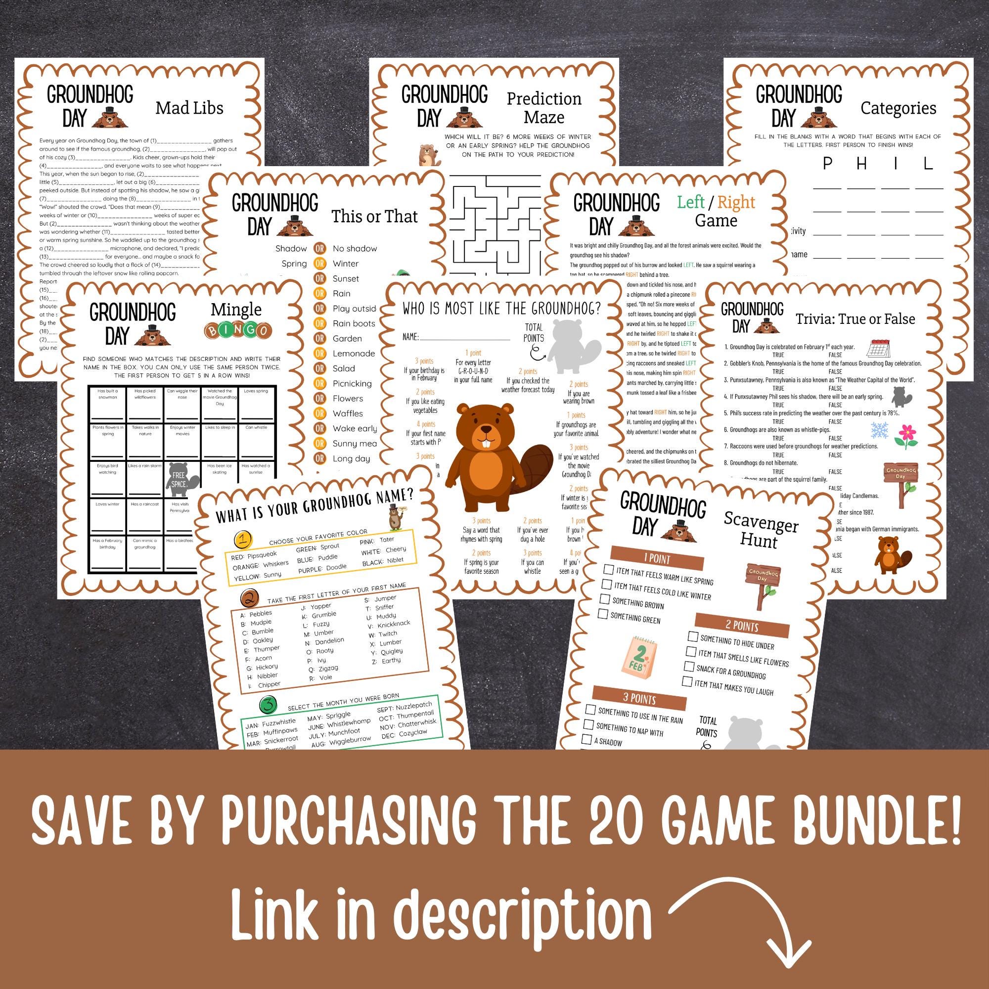 Groundhog Day Prediction Maze | Printable Groundhog Day Activity for ...