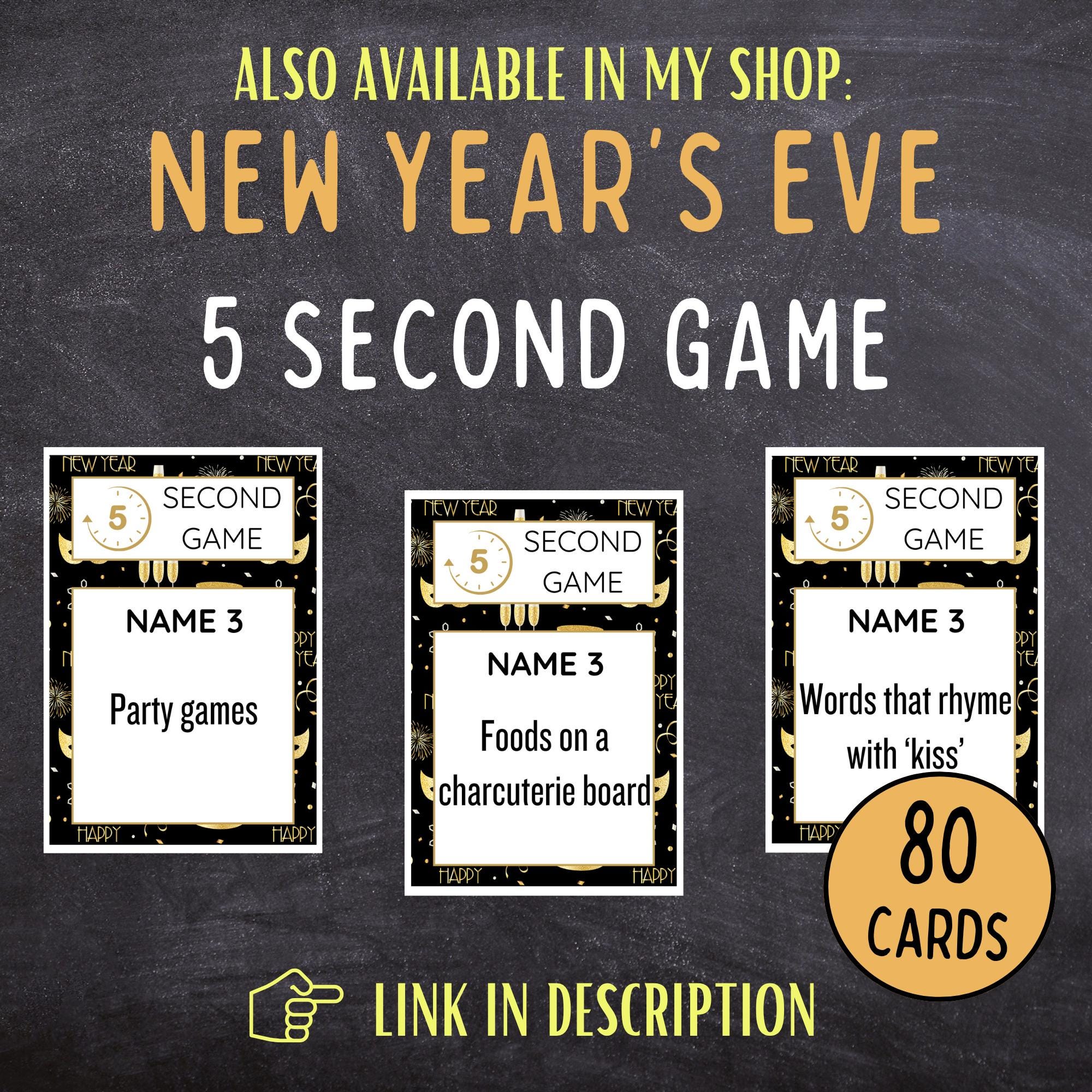 Printable New Year's Eve Game Bundle | New Year's Eve Party Games for ...