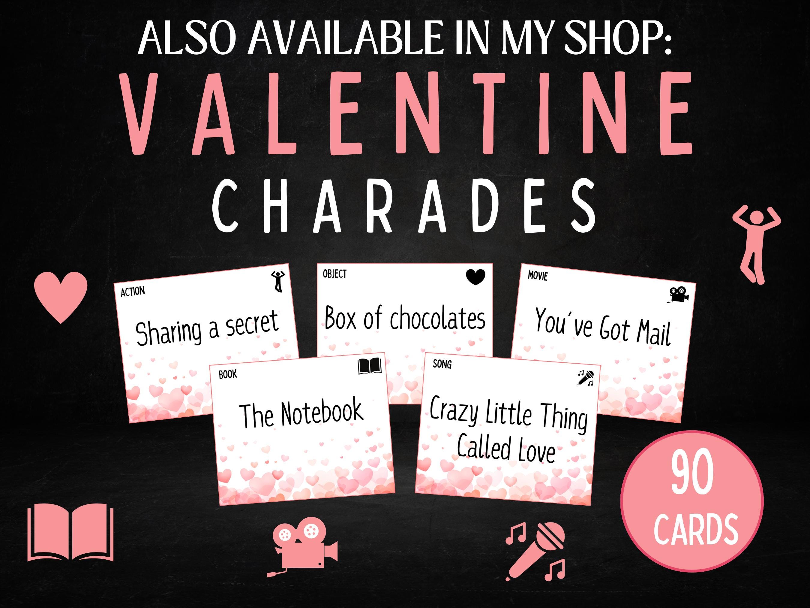 Valentine's Day 5 Second Game, Printable Valentine's Day Game ...