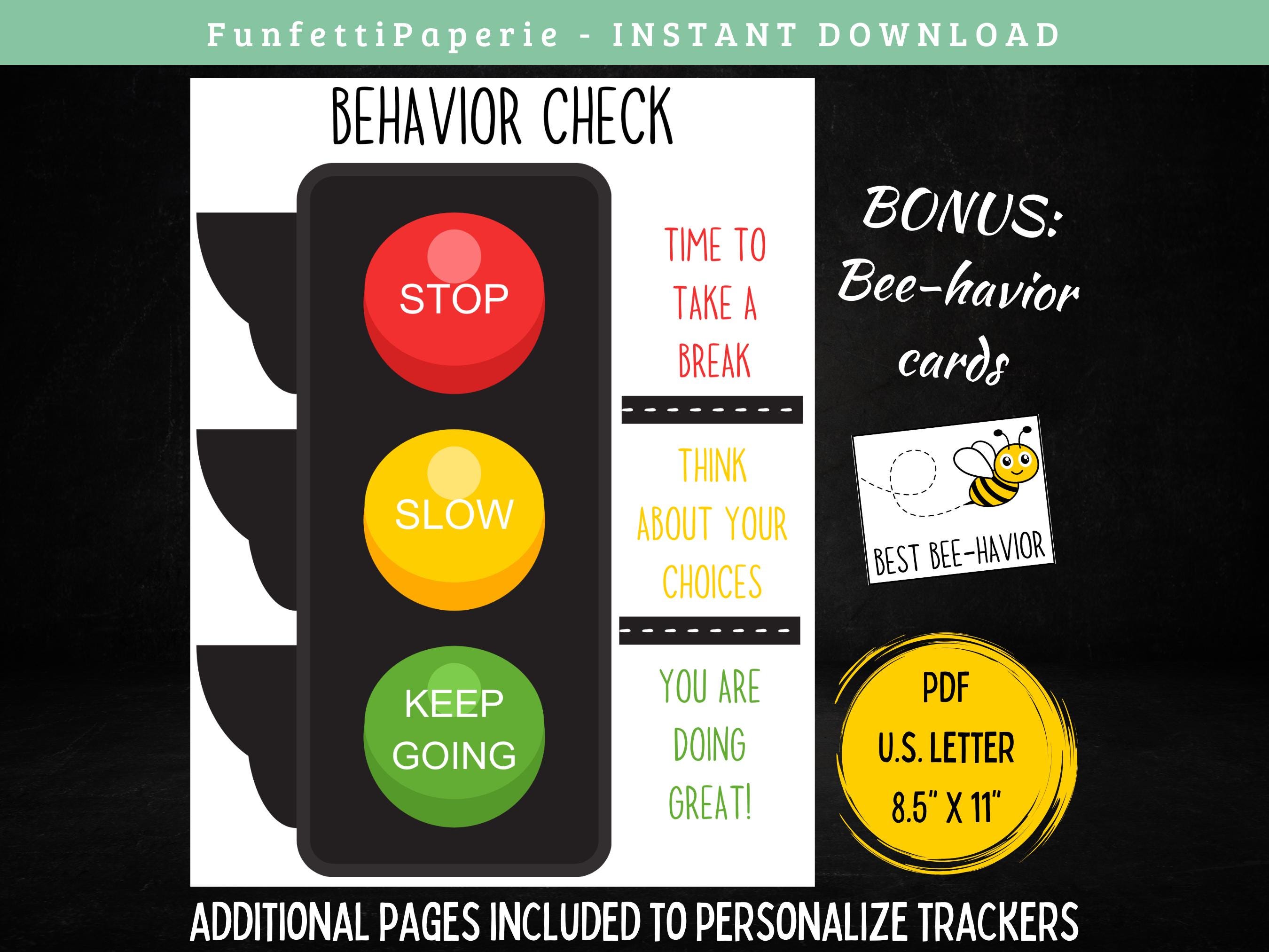 Stop Light Behavior Chart