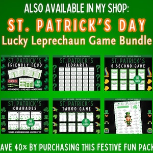 Who is Most Like a Leprechaun, Printable St Patrick's Day Game, St ...
