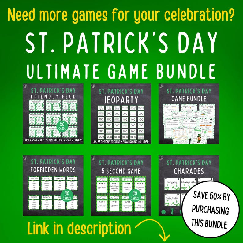 Who is Most Like a Leprechaun | Printable St. Patrick's Day Party Game ...