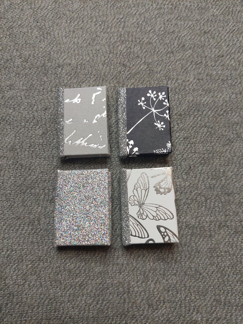 Miniature 1:6 Scale Dollhouse Books Silver - Etsy