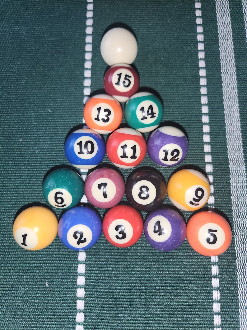Mini Billiard Balls. Sold Separately! (0.98 Inch) - Etsy
