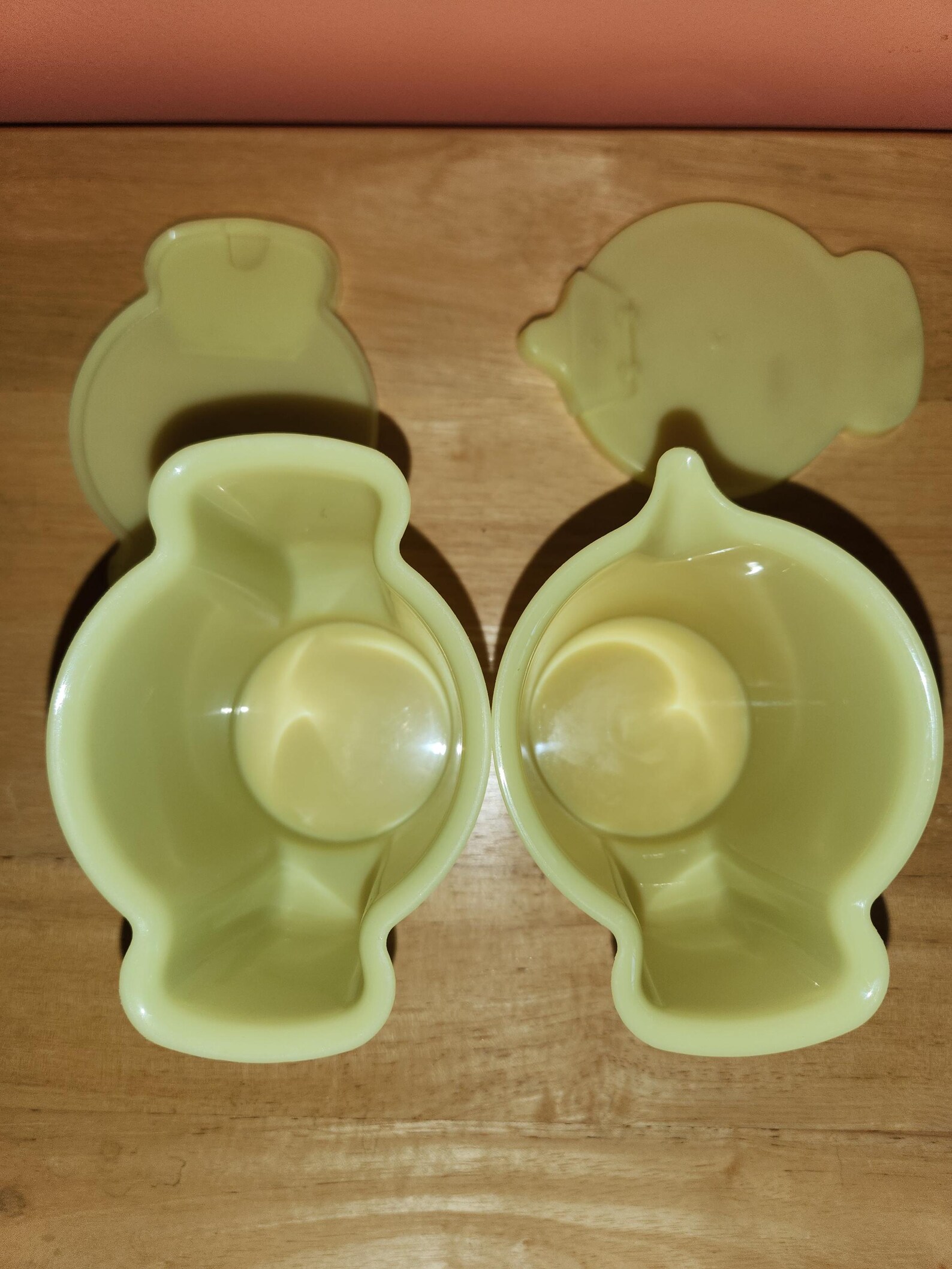 Vintage Flip Top Yellow Color Sugar and Creamer Tupperware Container ...