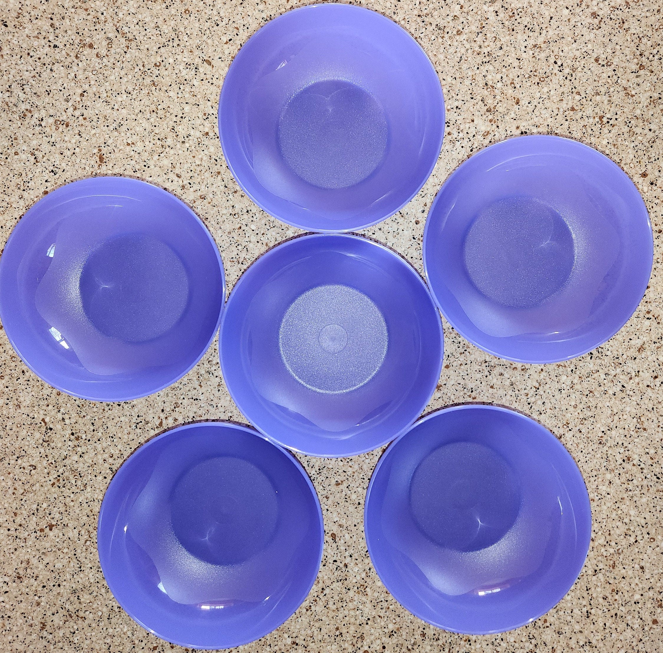 Vintage Like New 6 Tupperware Open House Bowls Lavendar #4794 7 ...