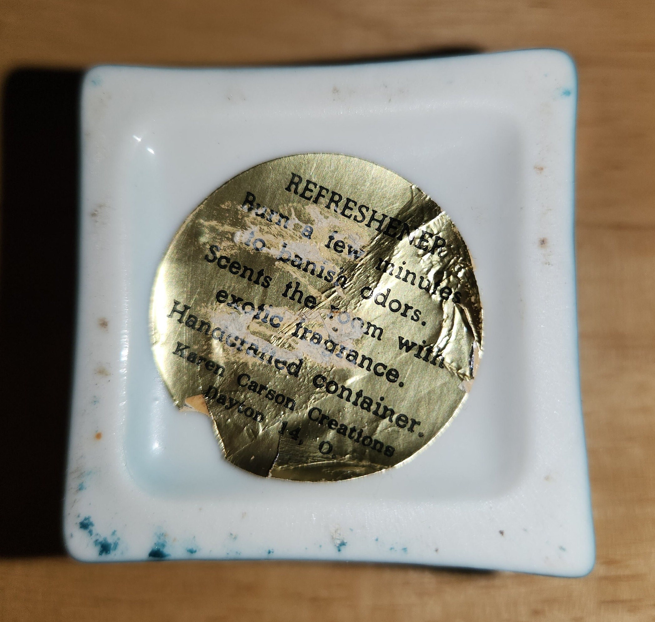 Vintage Asian Theme Candle and Crane Themed Soap Dish Japanese Chinese ...