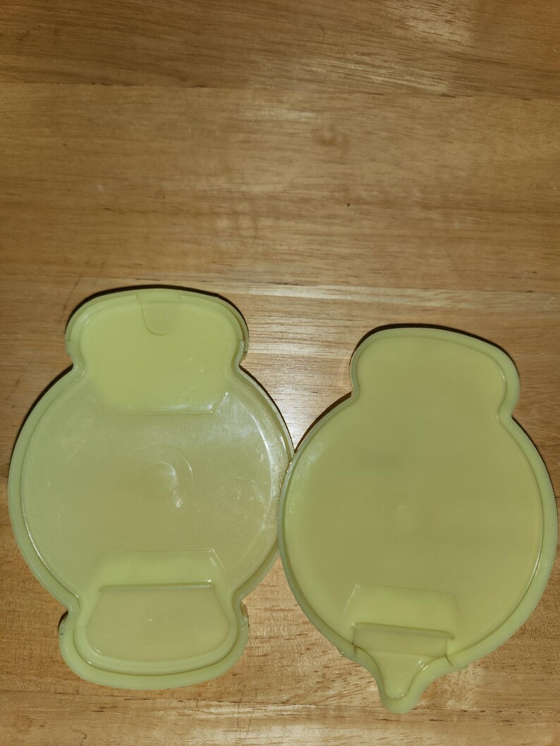 Vintage Flip Top Yellow Color Sugar and Creamer Tupperware Container very Good Condition Like ...