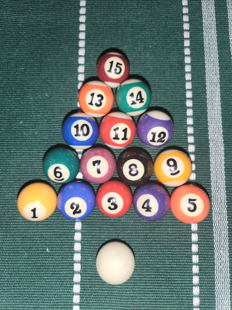 Mini Billiard Balls. Sold Separately! (0.98 Inch) - Etsy