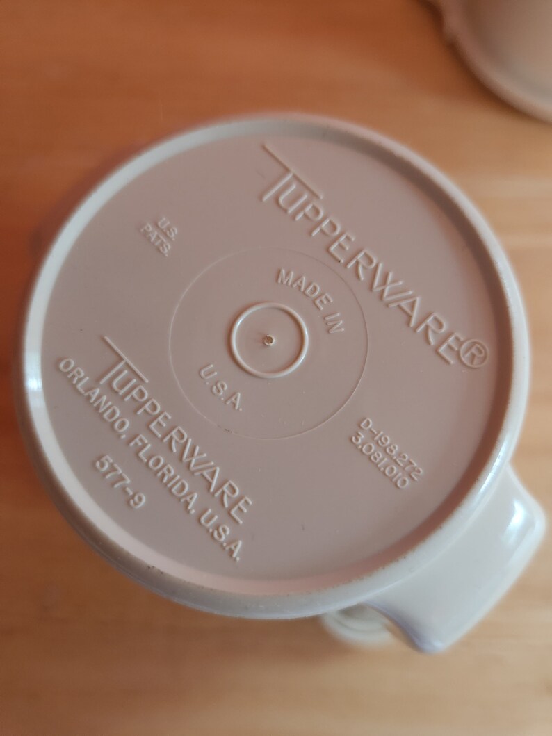 Vintage Flip Top Almond Color Sugar and Creamer Tupperware Container ...