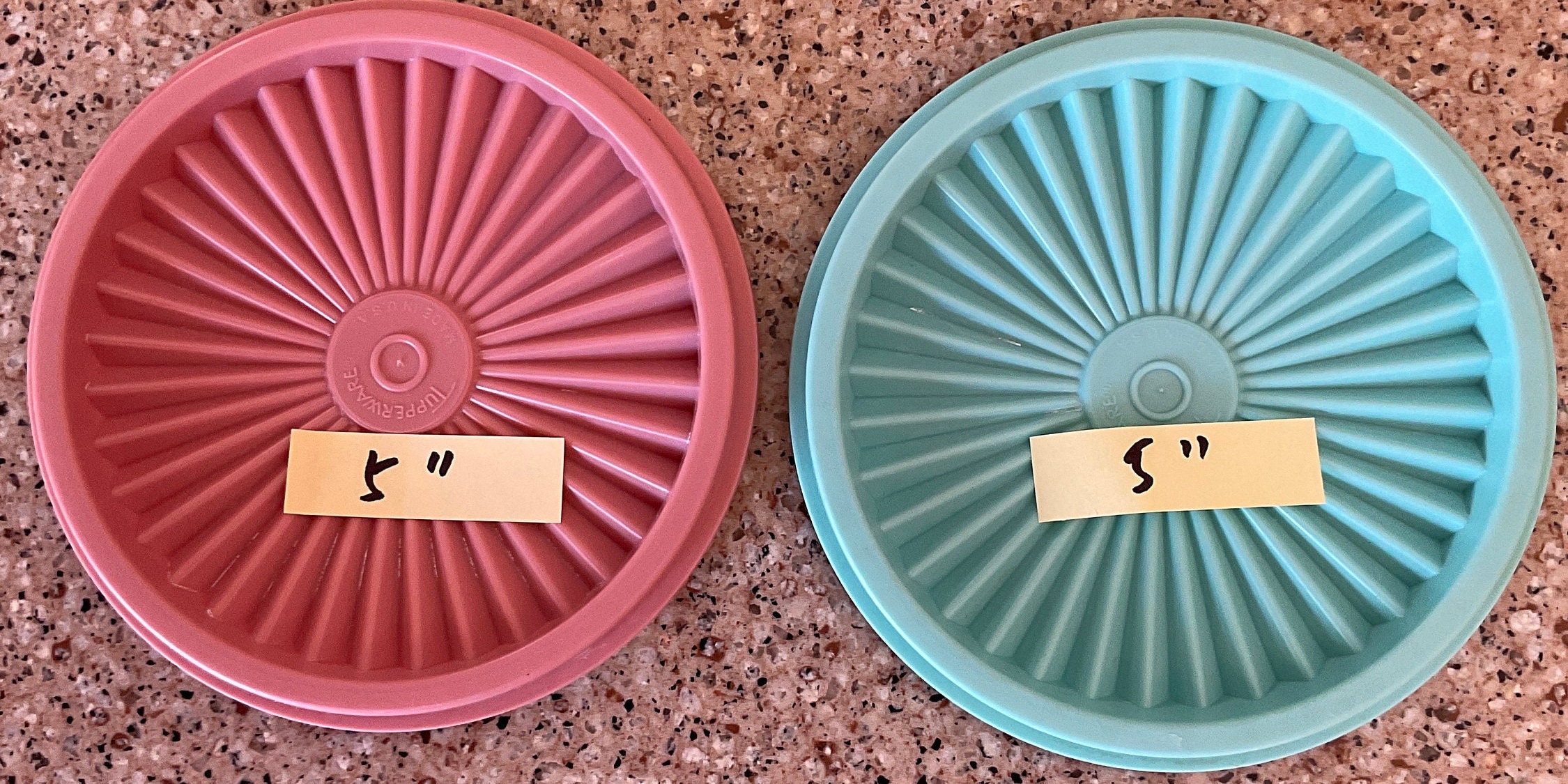Vintage Tupperware Replacement Lids, Sevalier/sunburst Mix N Stor Spout ...