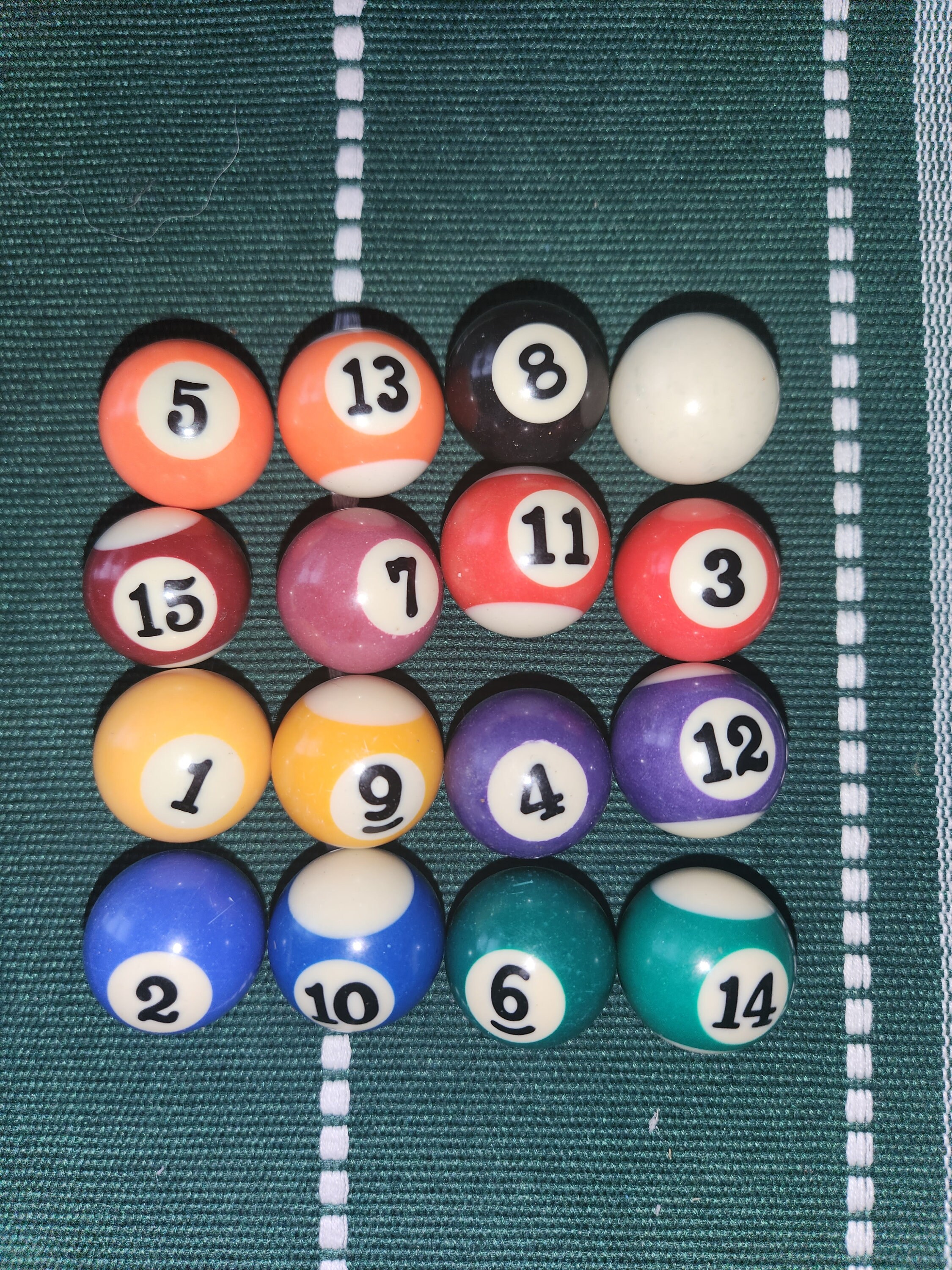 Mini Billiard Balls. Sold Separately 0.98 Inch - Etsy