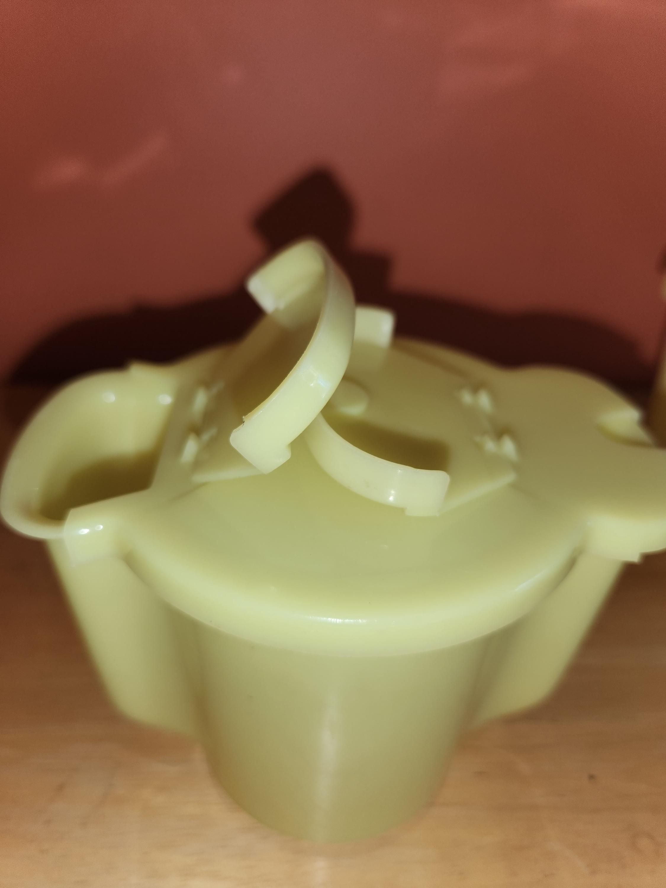 Vintage Flip Top Yellow Color Sugar and Creamer Tupperware Container ...