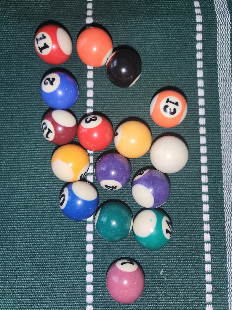 Mini Billiard Balls. Sold Separately! (0.98 Inch) - Etsy