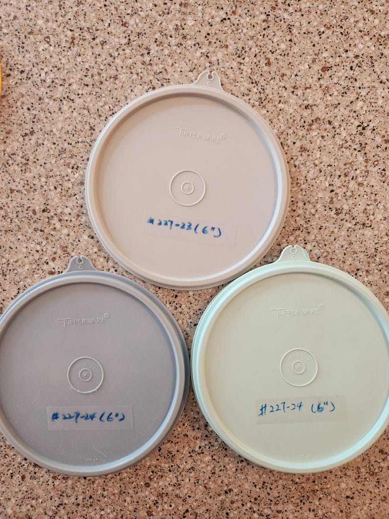 Vintage Tupperware Replacement Lids Sold Separately - Etsy