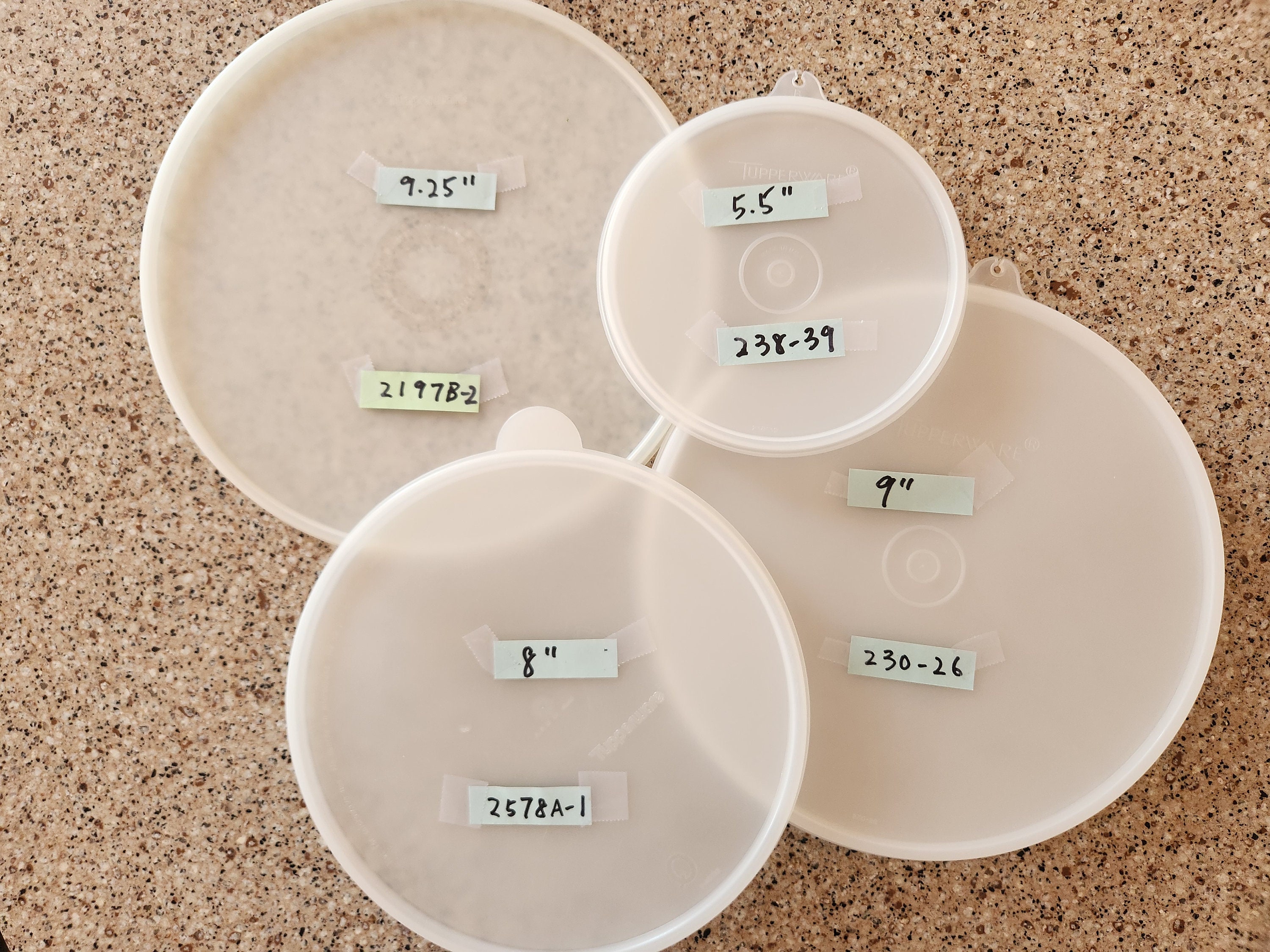 Vintage Tupperware Replacement Lids Sold Separately - Etsy