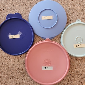 Vintage Tupperware Replacement Lids Sold Separately - Etsy