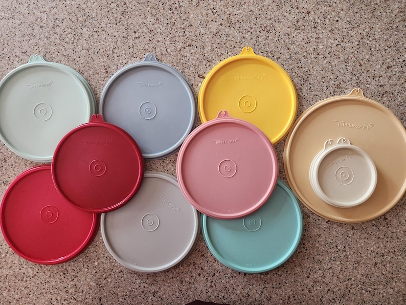 Vintage Tupperware Replacement Lids Sold Separately - Etsy