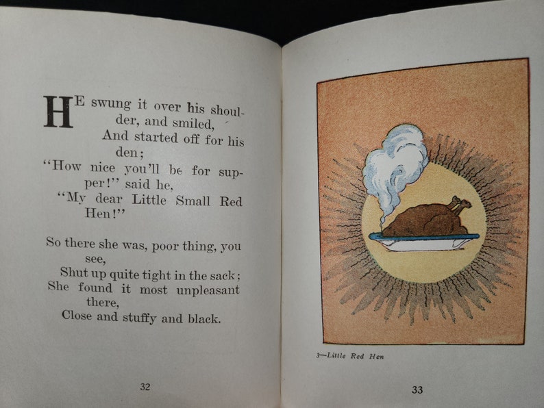 1920s? Antique Book "the Little Small Red Hen" Altemus Wee Books for ...