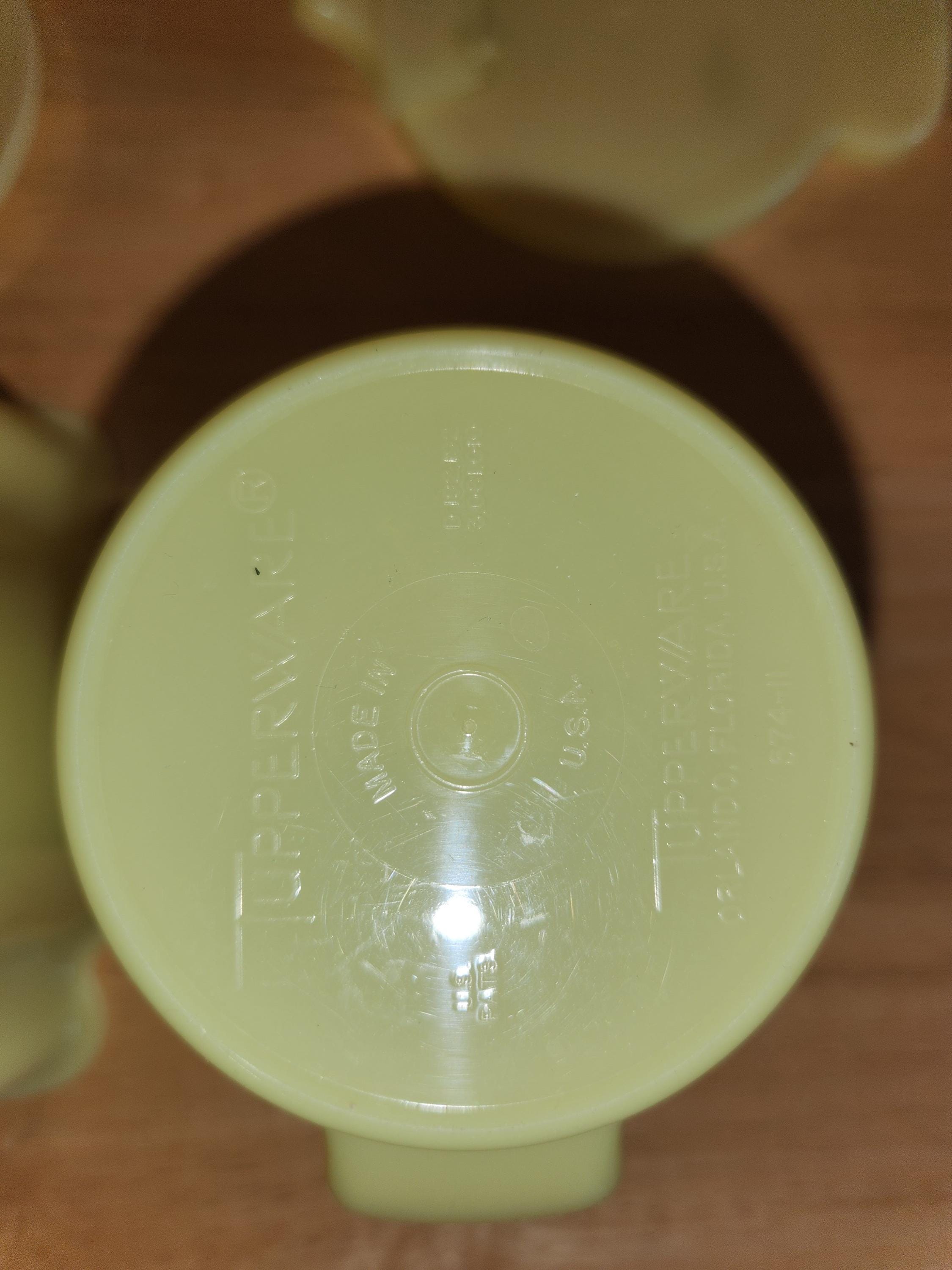 Vintage Flip Top Yellow Color Sugar and Creamer Tupperware Container ...