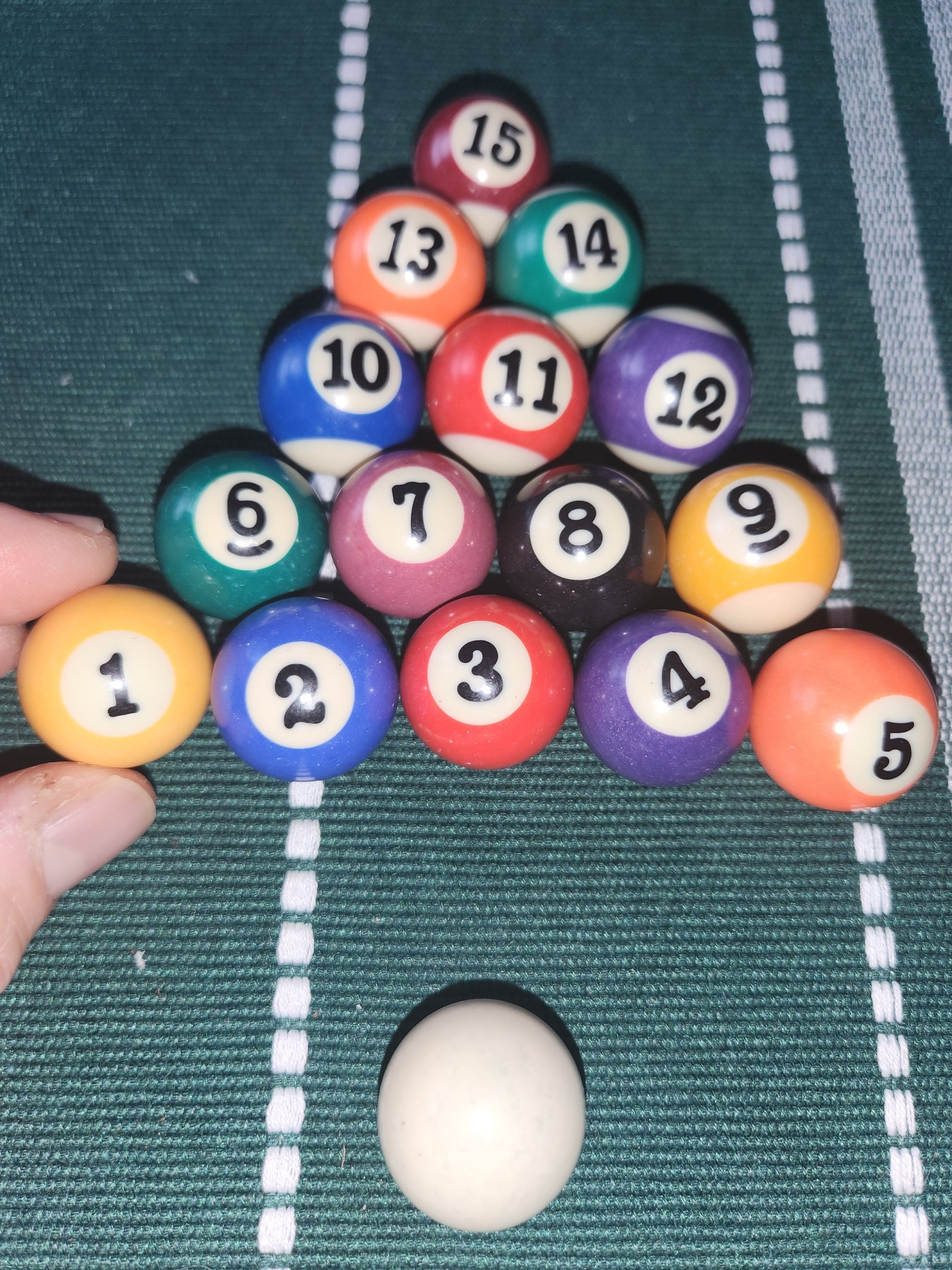 Mini Billiard Balls. Sold Separately 0.98 Inch - Etsy