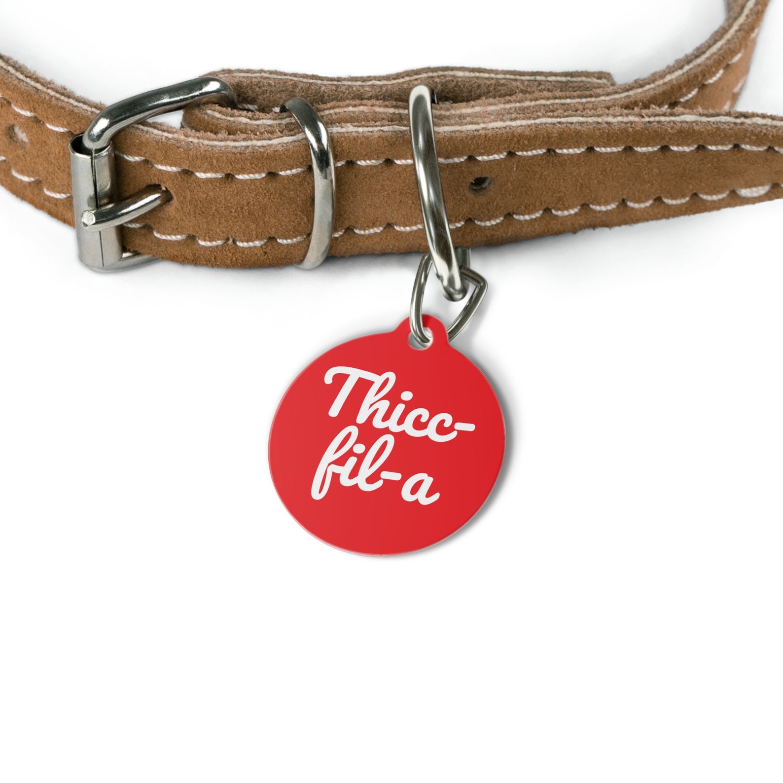 Thicc Fil A Funny Personalized Pet Tag for Dogs and Cats - Etsy