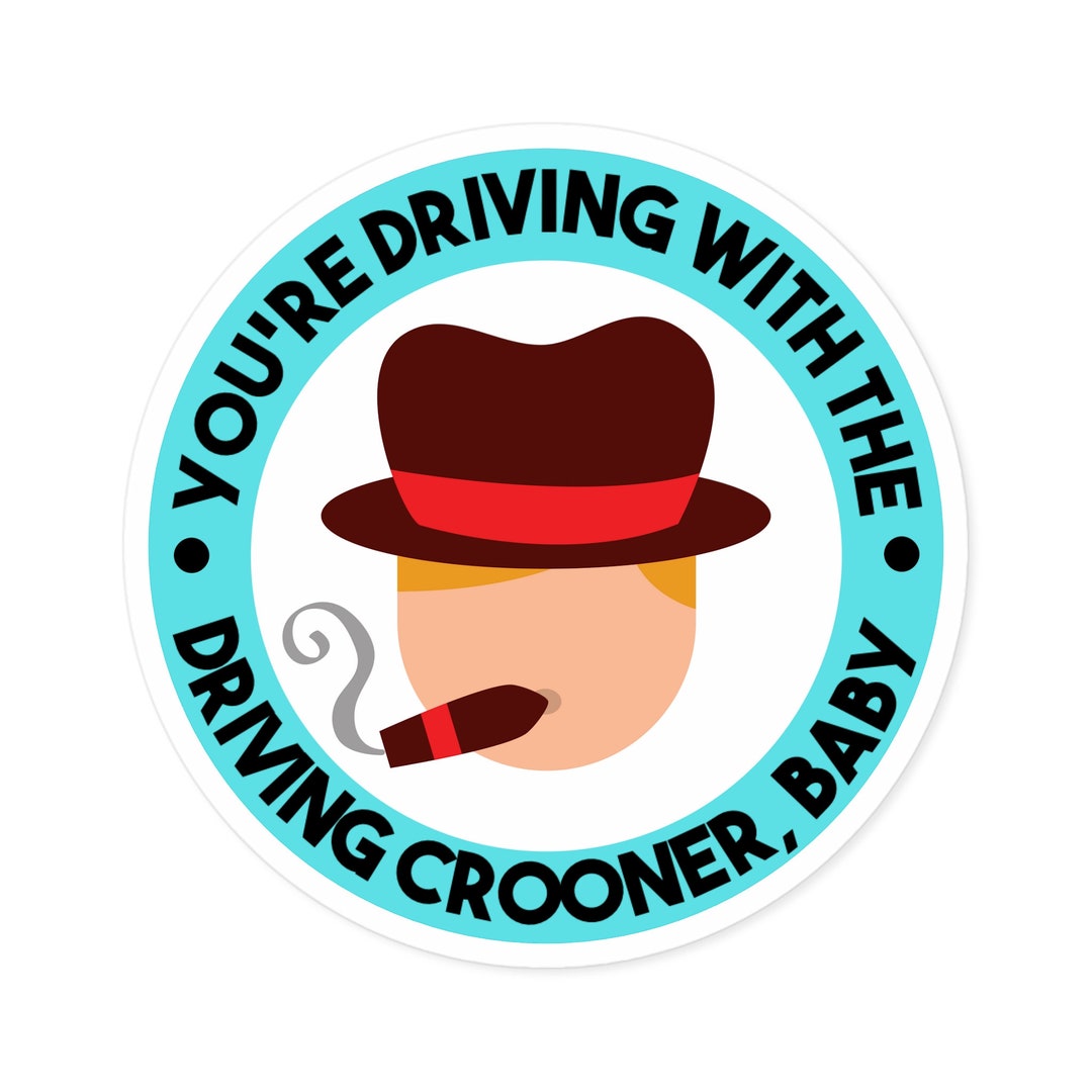 ITYSL Driving Crooner Round Stickers Indoor/outdoor - Etsy