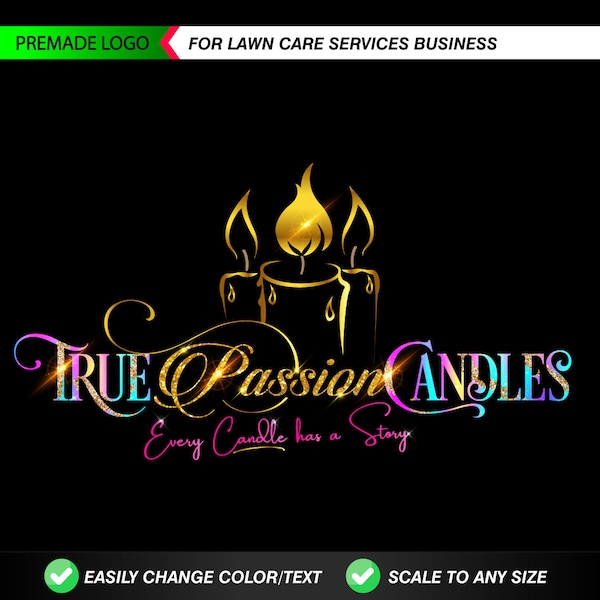 Business Logo Design Candles - Etsy