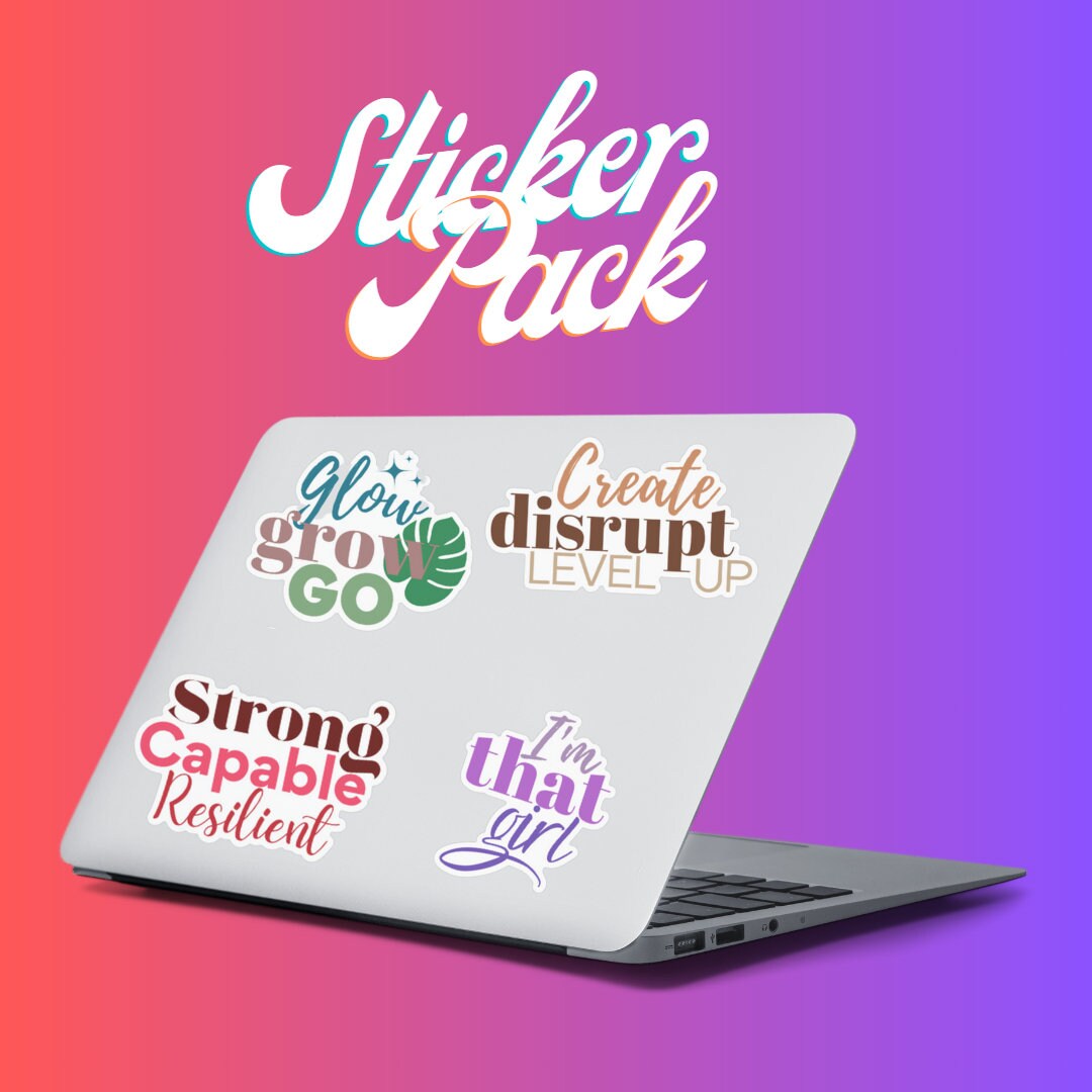 Affirmation Sticker Pack | Positive Words for Daily Motivation | Self ...