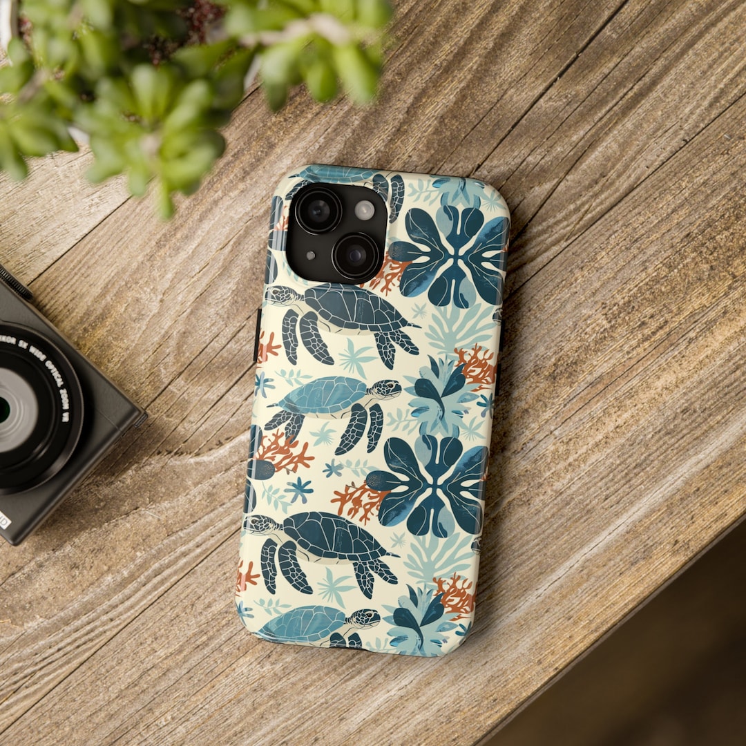 Ocean Themed Sea Turtle Phone Case for iPhone - Personalization ...