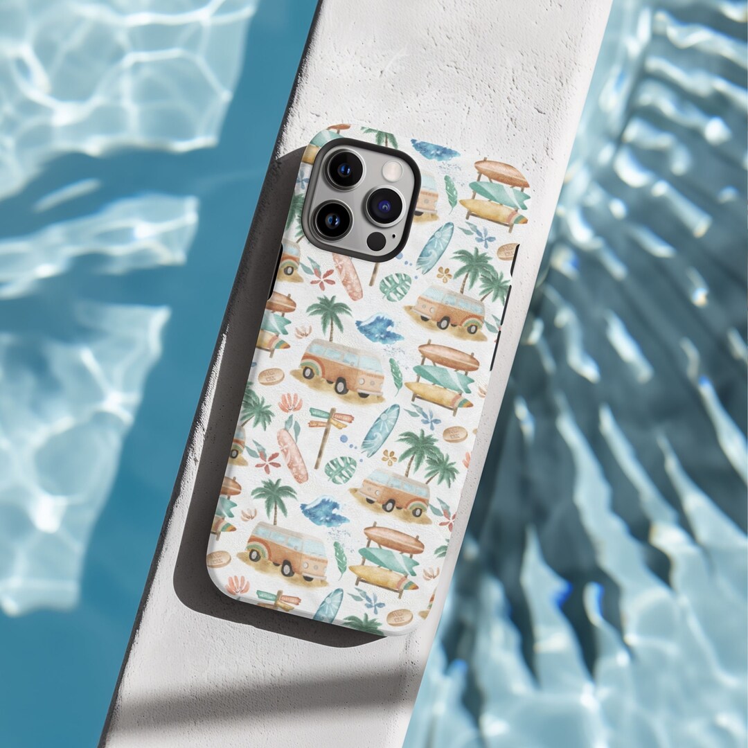 Surfers Beach Themed Phone Case for iPhone - Compatible With iPhone 7 ...