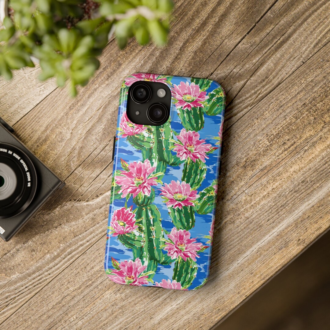 Preppy Cacti Floral Phone Case for iPhone - Personalization Available ...