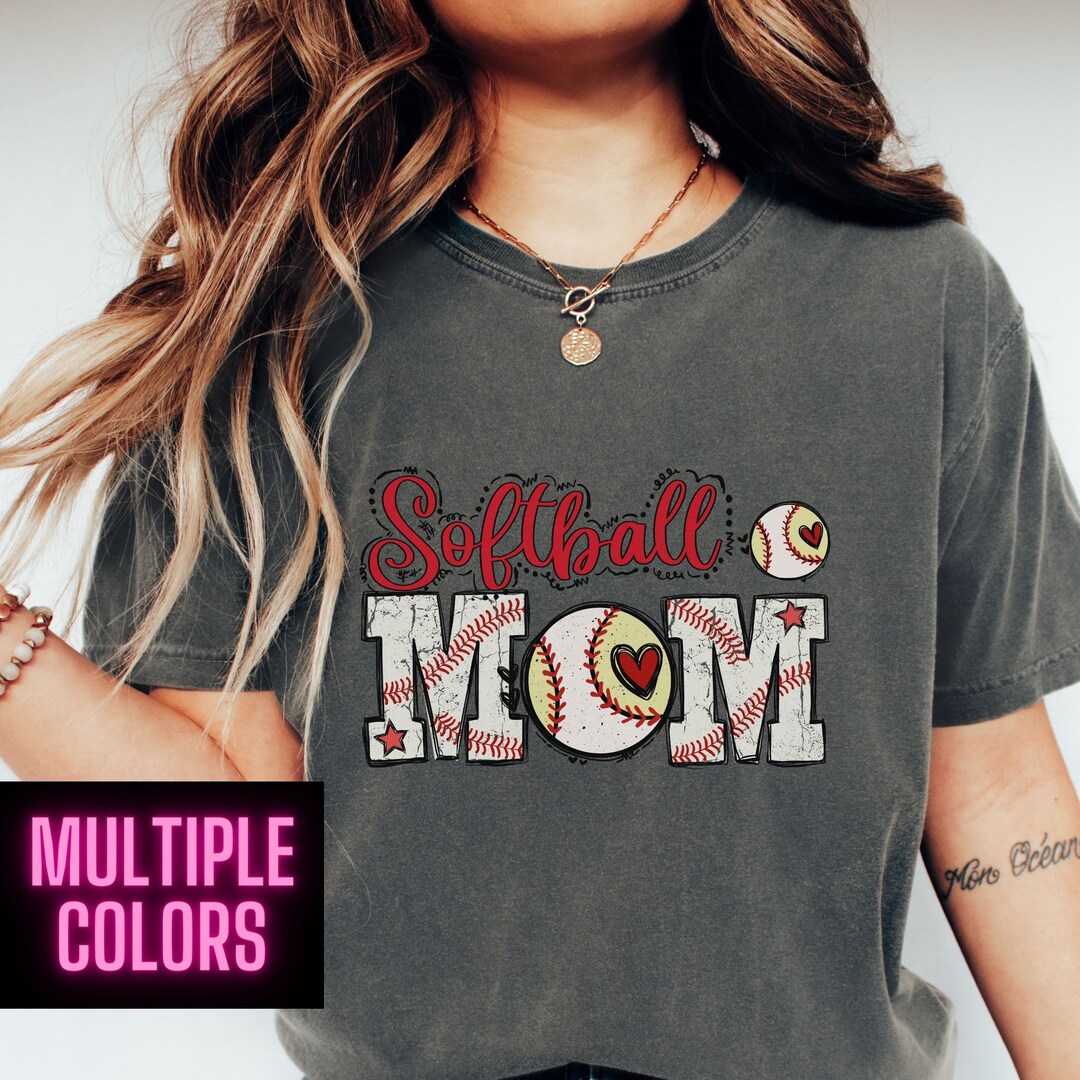 Cute Softball Mama Shirt, Mothers Day Gift for Softball Mom, Gift for ...