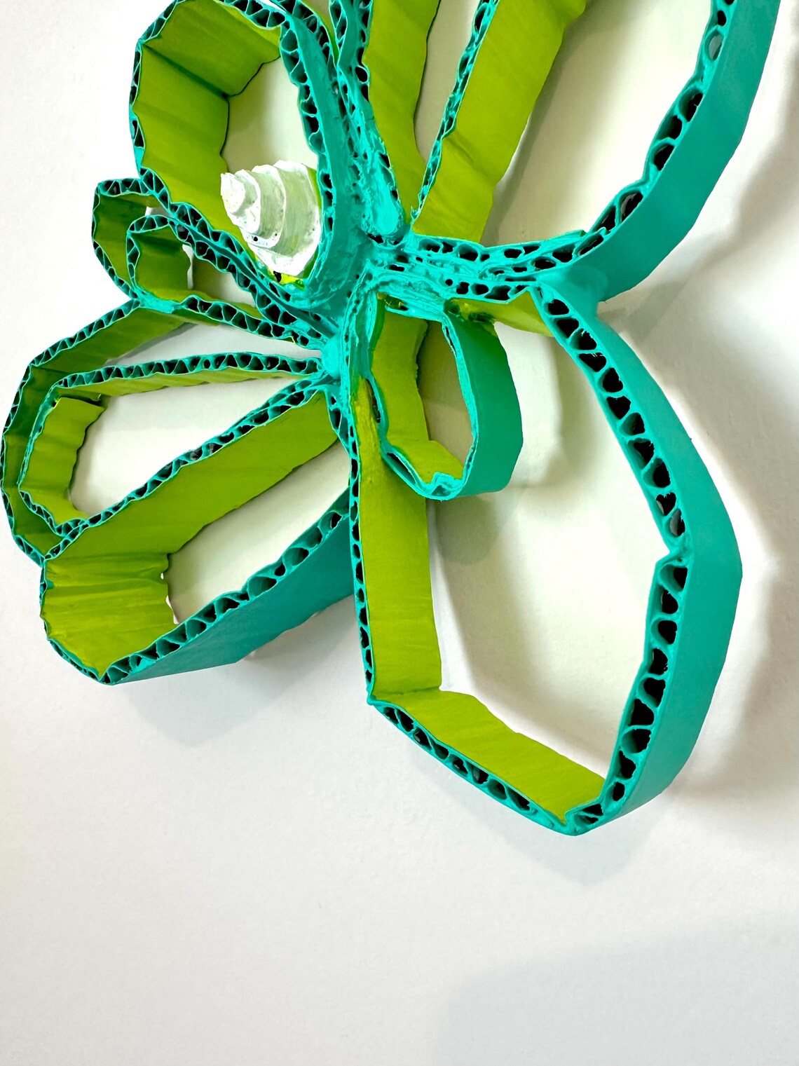 Cardboard Bloom Turquoise, Grass Green #1 - Etsy