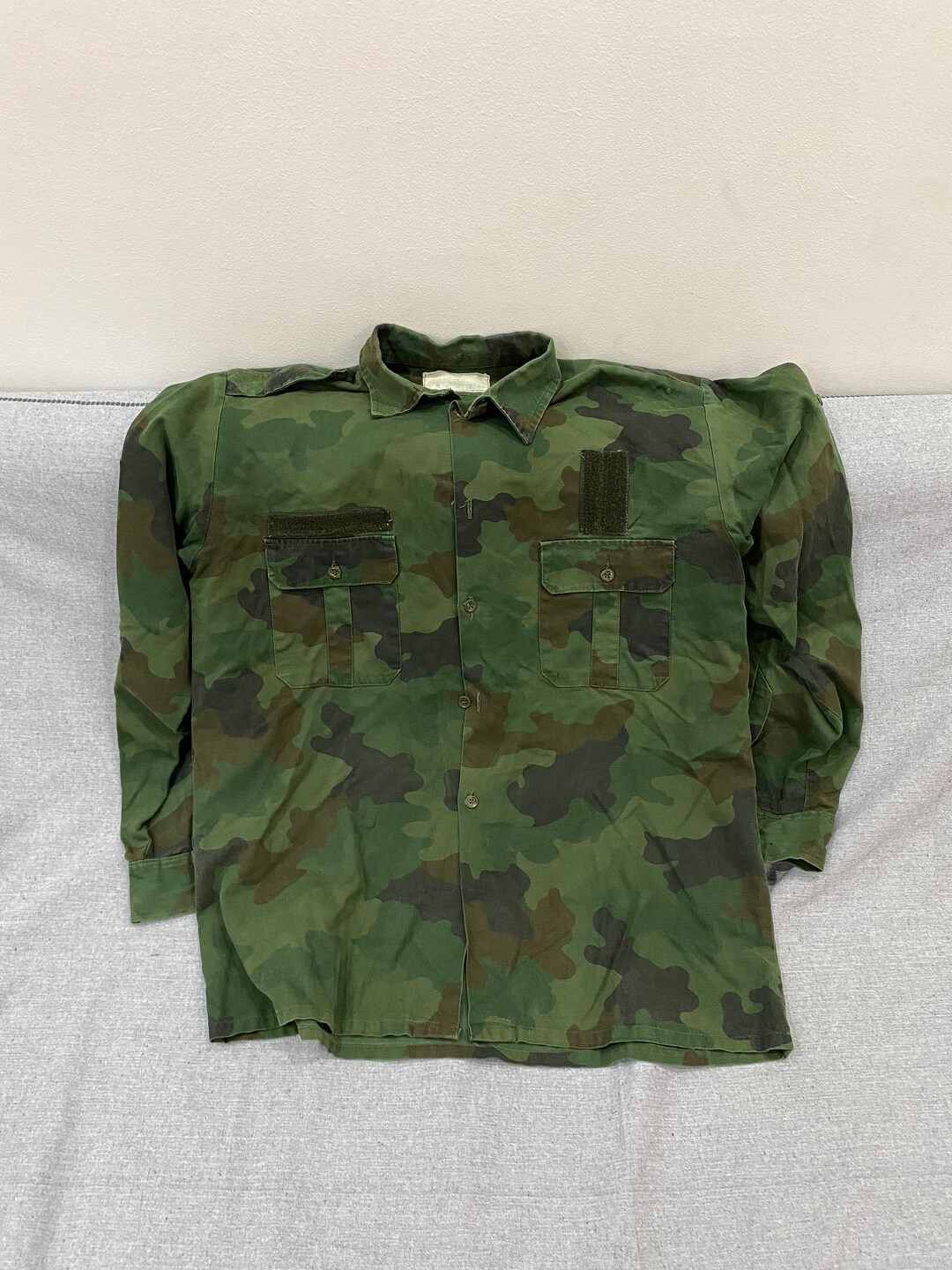 Camouflage Button up Military Shirt, Army of Yugoslavia, and Now Army ...