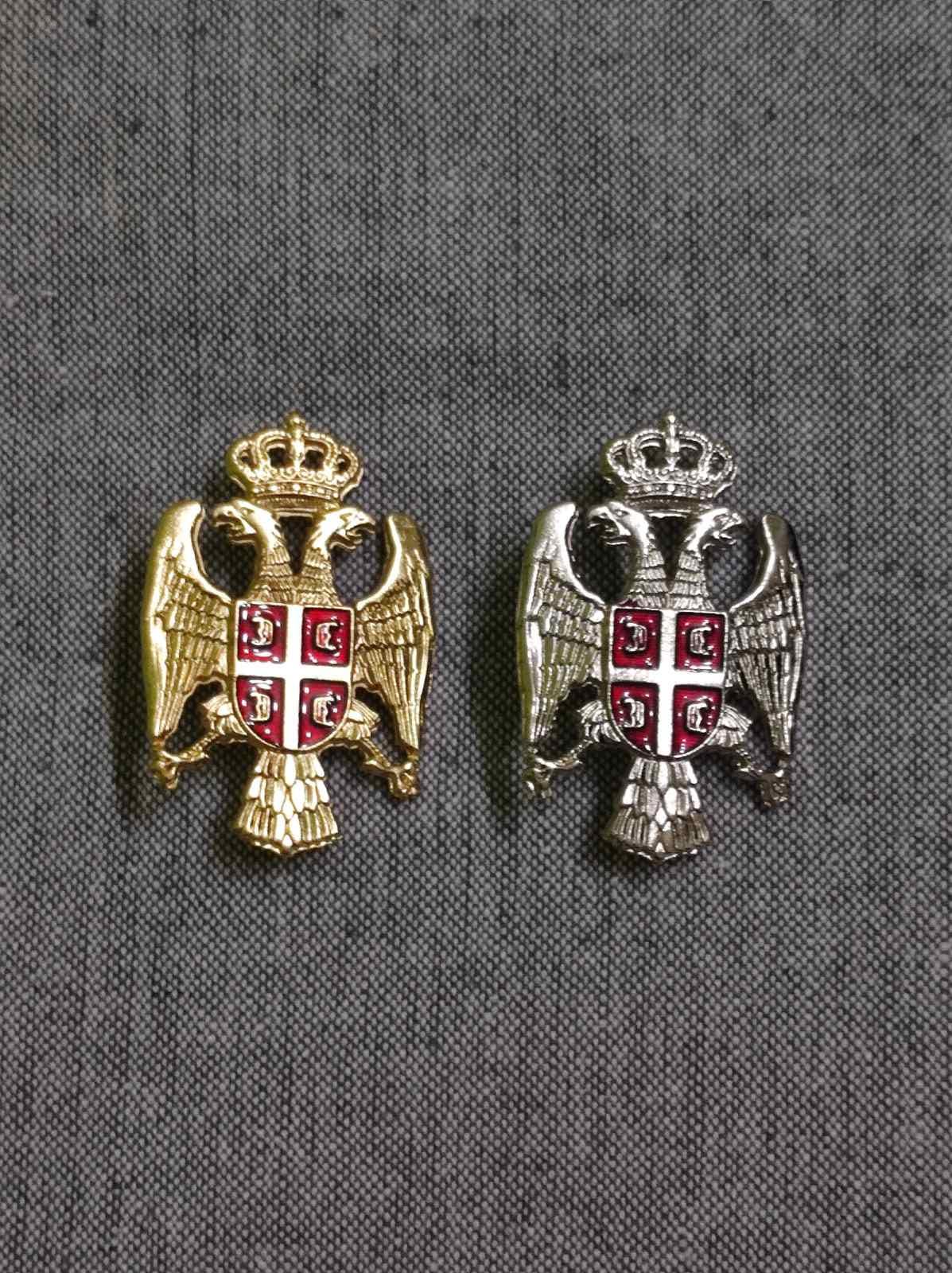 Cockade (kokarda), Metal Badge for Sajkaca and Military Cap - Gold and ...